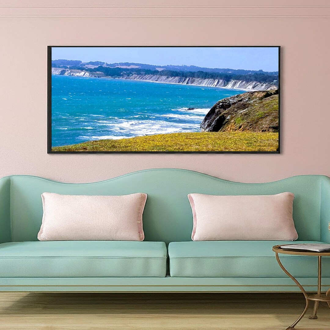 Printable California's Coastal Splendor Majestic Clifs Photograph ...
