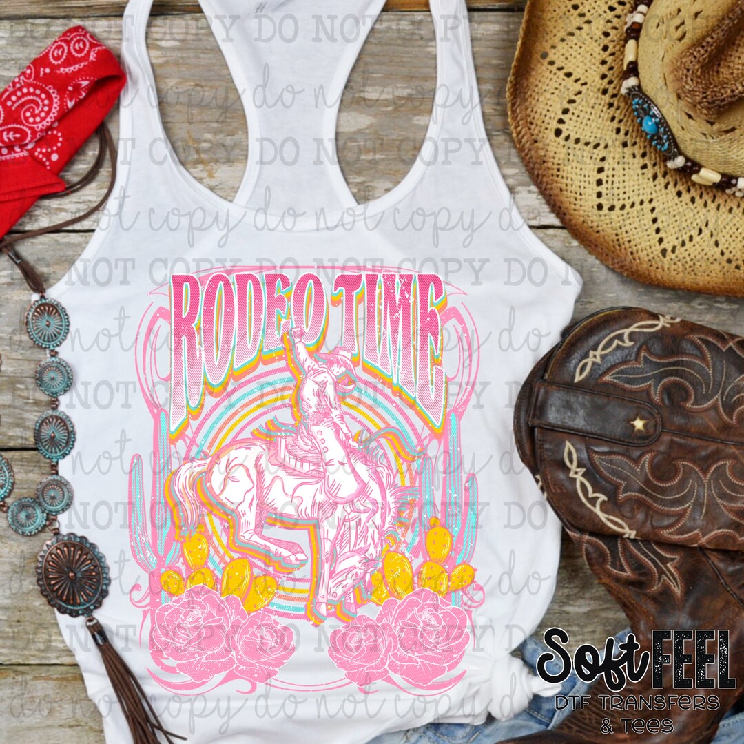 Rodeo Time Country Western - DTF Transfer - Direct to Film Ready to ...