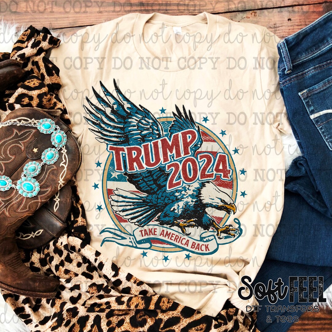 Trump 2024 Republican Eagle - American Patriotic Political - DTF ...