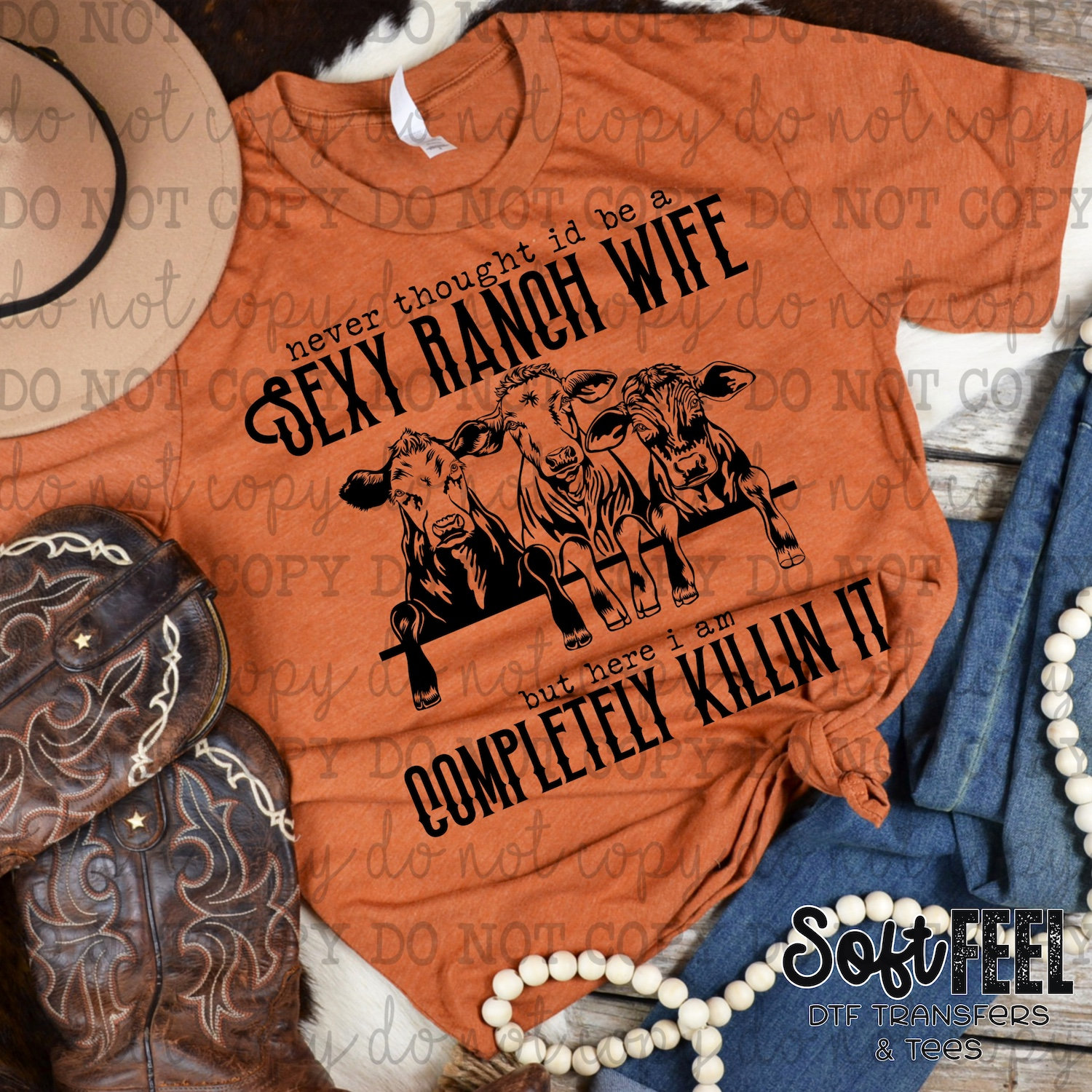Sexy Ranch Wife Cowgirl Country Western - DTF Transfer - Direct to Film ...