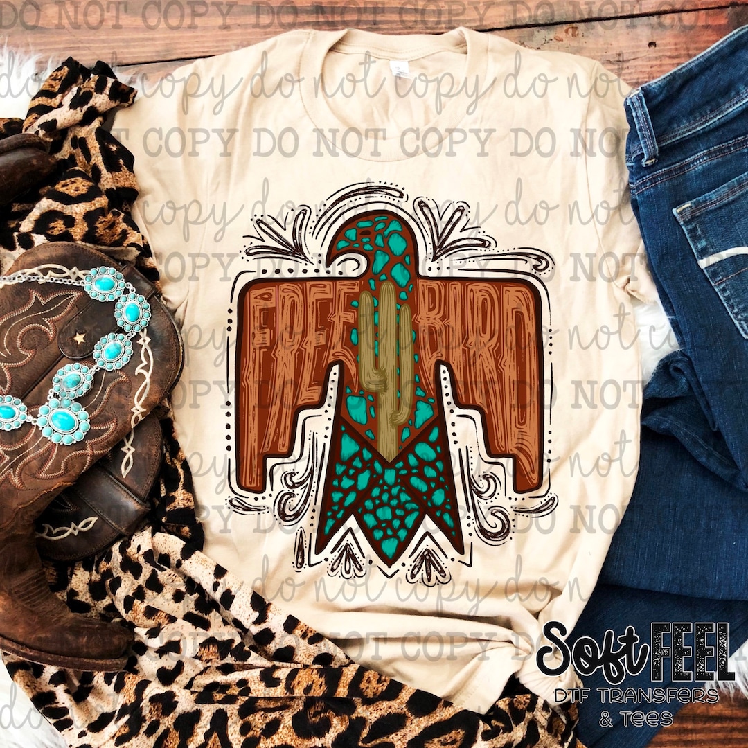 Aztec Freebird Rodeo Country Western - DTF Transfer - Direct to Film ...