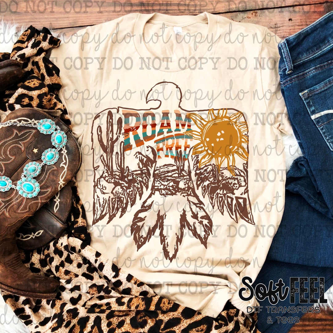 Aztec Roam Freebird Wild West South Western Ranching Rodeo - DTF ...
