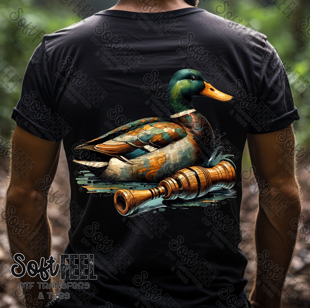 Decoy and Call Duck Hunting Country Western - DTF Transfer - Direct to ...
