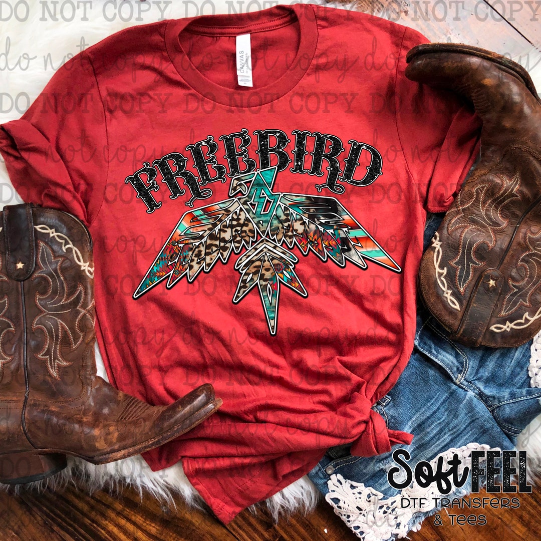 Aztec Freebird Wild West South Western Ranching Rodeo - DTF Transfer ...