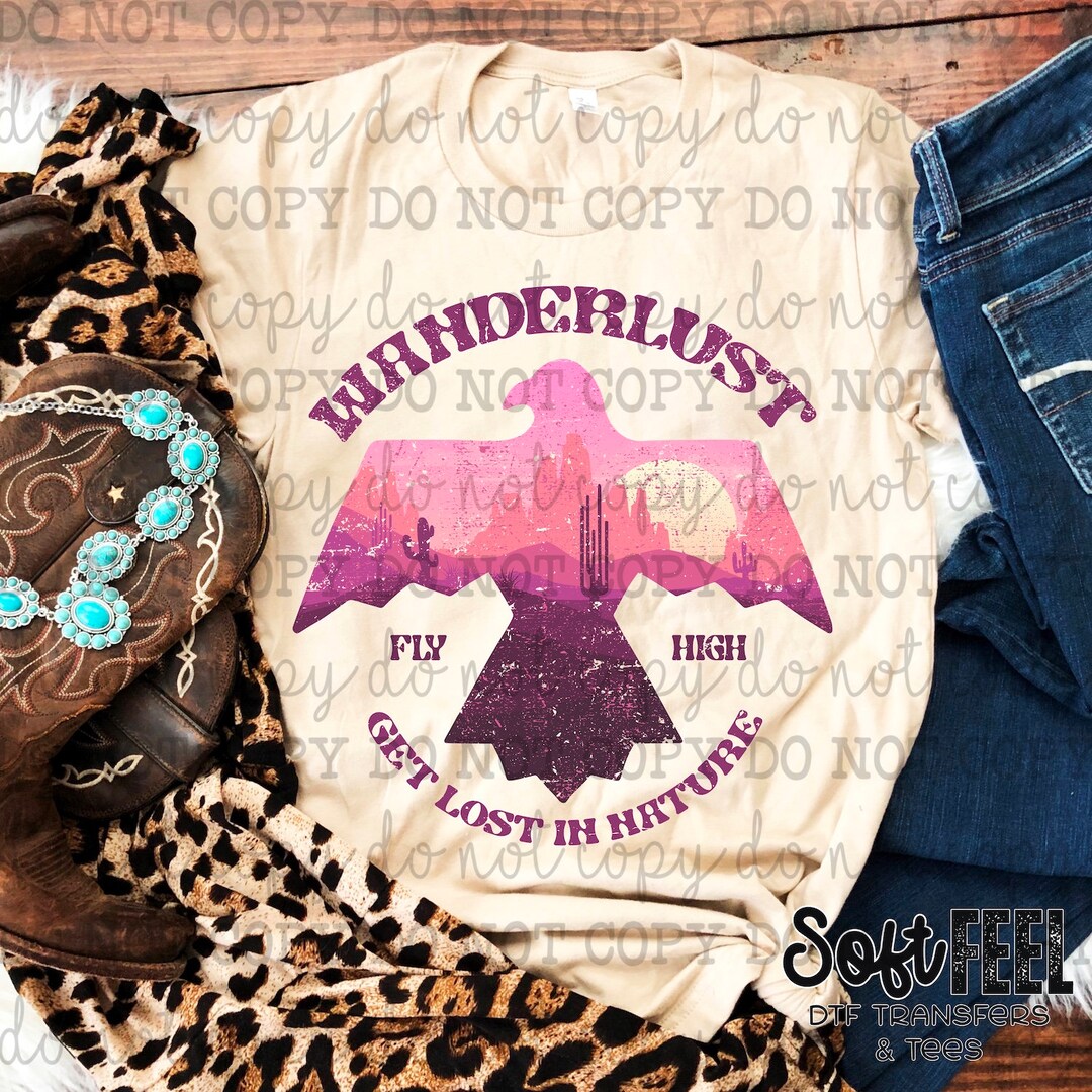 Wanderlust Vintage Country Western - DTF Transfer - Direct to Film ...