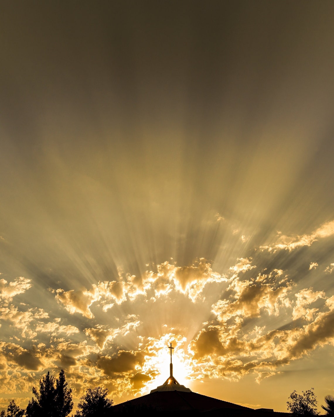 Sun Rays From Heaven Over Church - Printable Digital Download - Etsy