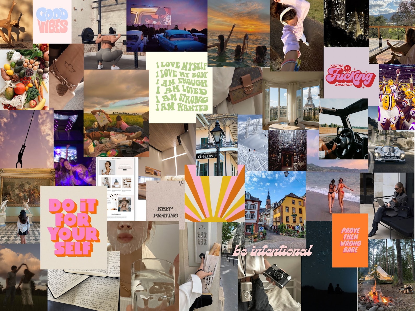 CUSTOM Vision Board: Digital And/or Print. VISUALIZE Your Dream Life ...