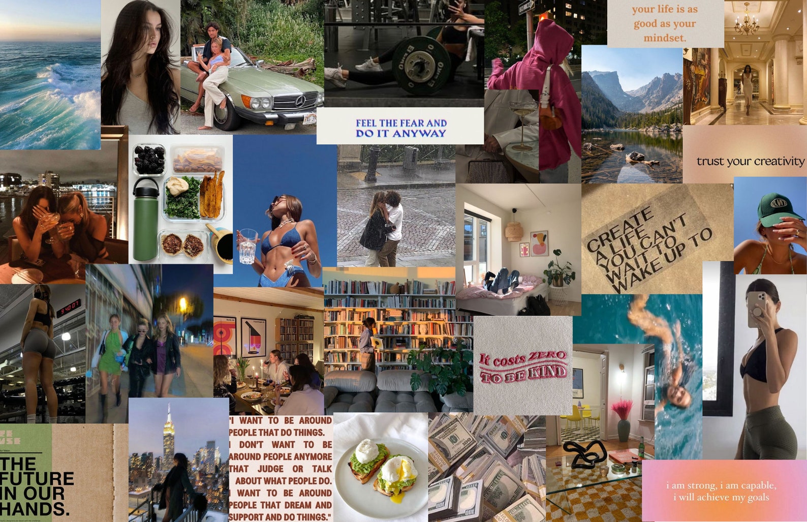 CUSTOM Vision Board: Digital And/or Print. VISUALIZE Your Dream Life ...