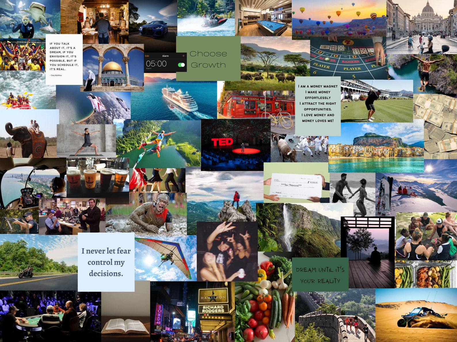 CUSTOM Vision Board: Digital And/or Print. VISUALIZE Your Dream Life ...