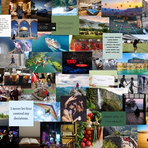 CUSTOM Vision Board: Digital And/or Print. VISUALIZE Your Dream Life ...