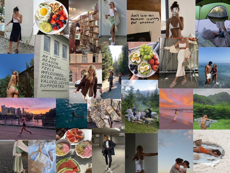 CUSTOM Vision Board: Digital And/or Print. VISUALIZE Your Dream Life ...