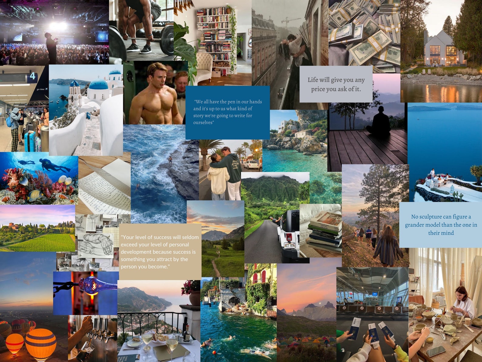 CUSTOM Vision Board: Digital And/or Print. VISUALIZE Your Dream Life ...
