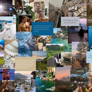 CUSTOM Vision Board: Digital And/or Print. VISUALIZE Your Dream Life ...