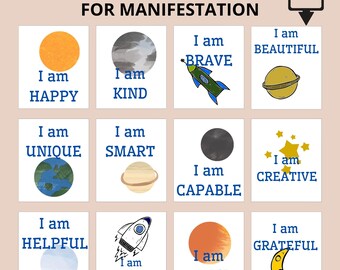 45 Printable Positive Affirmation Cards for Kids, Motivational Cards ...