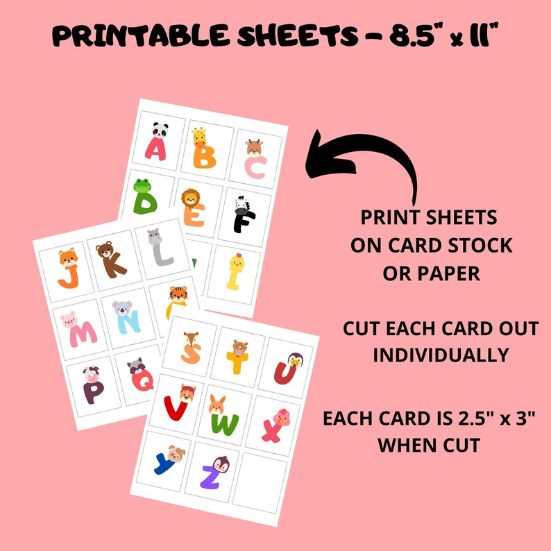 Animal Printable Alphabet for Kids, A Delightful Learning Adventure for ...