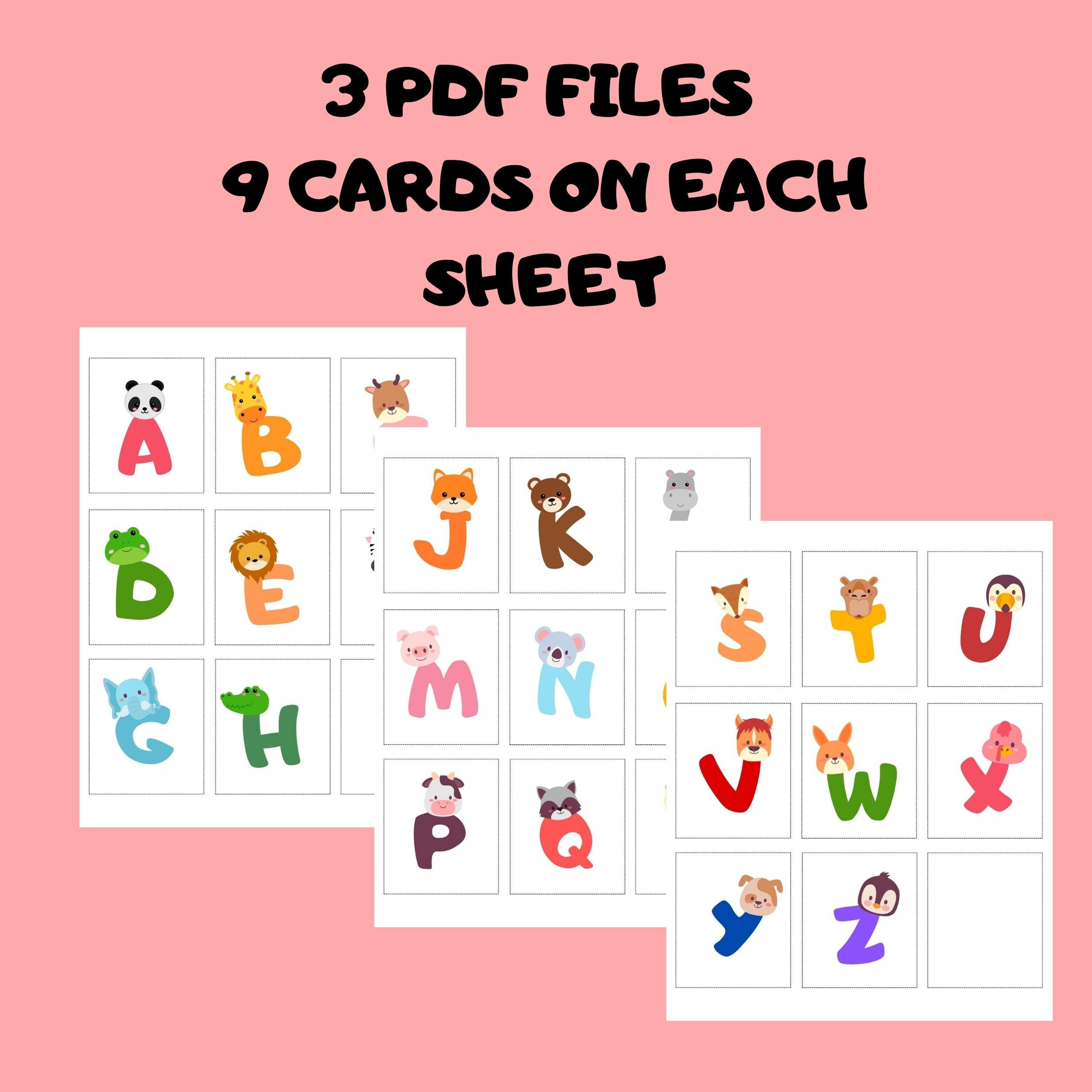 Animal Printable Alphabet for Kids, A Delightful Learning Adventure for ...