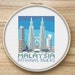 Malaysia Travel Cross Stitch Pattern, Petronas Towers, Mini Cross ...