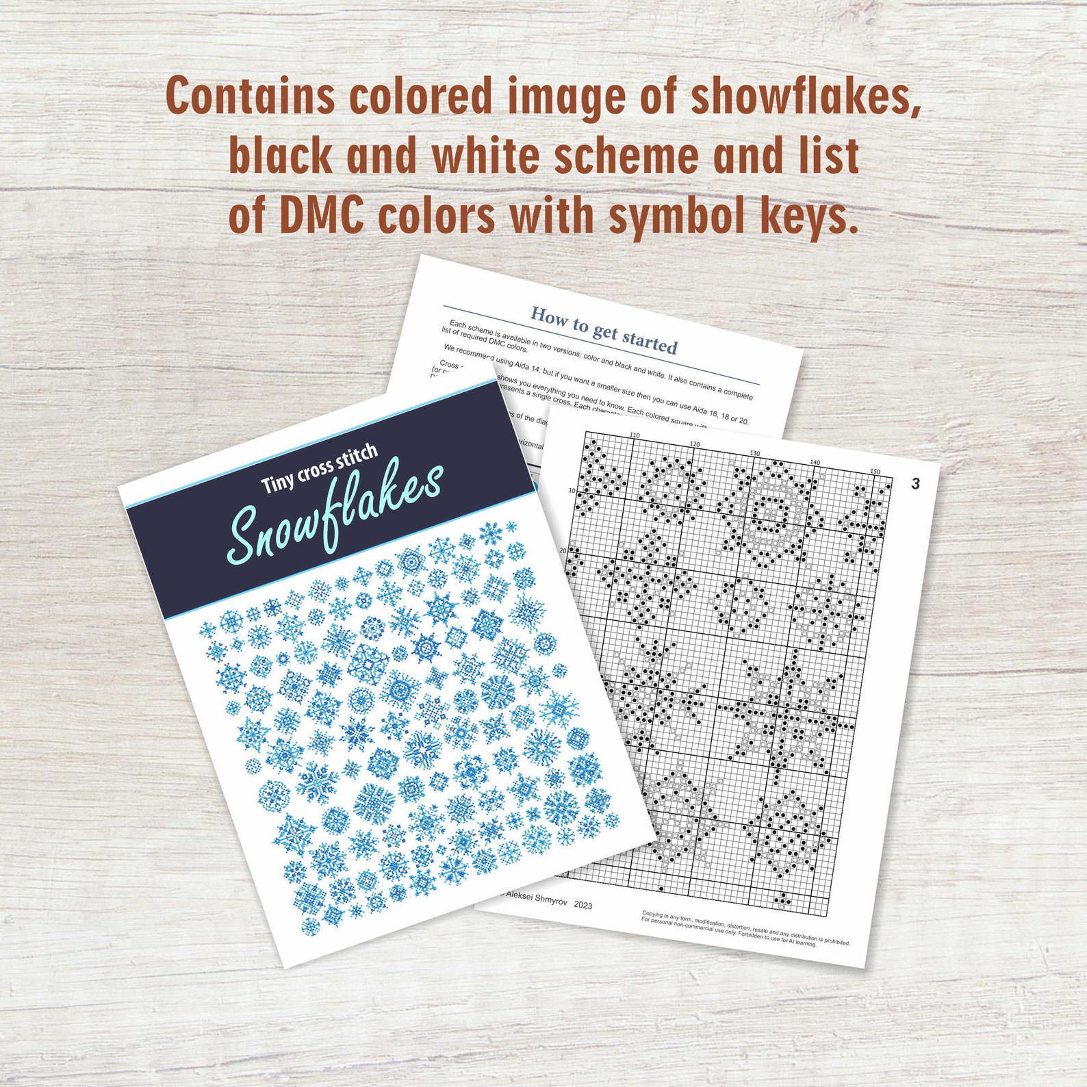 Snowflakes Cross Stitch Pattern, Mini Cross Stitch, Easy Cross Stitch ...