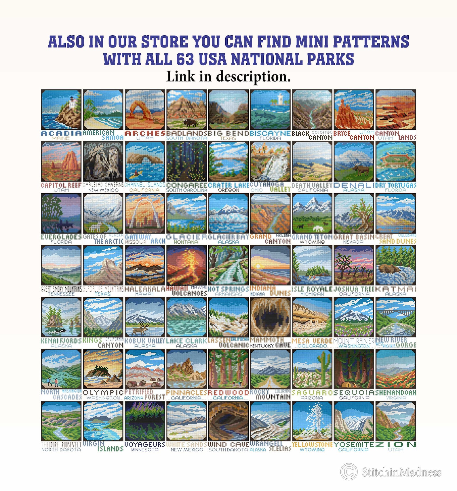 51 Tiny USA State Flags Cross Stitch Patterns, Mini Cross Stitch ...