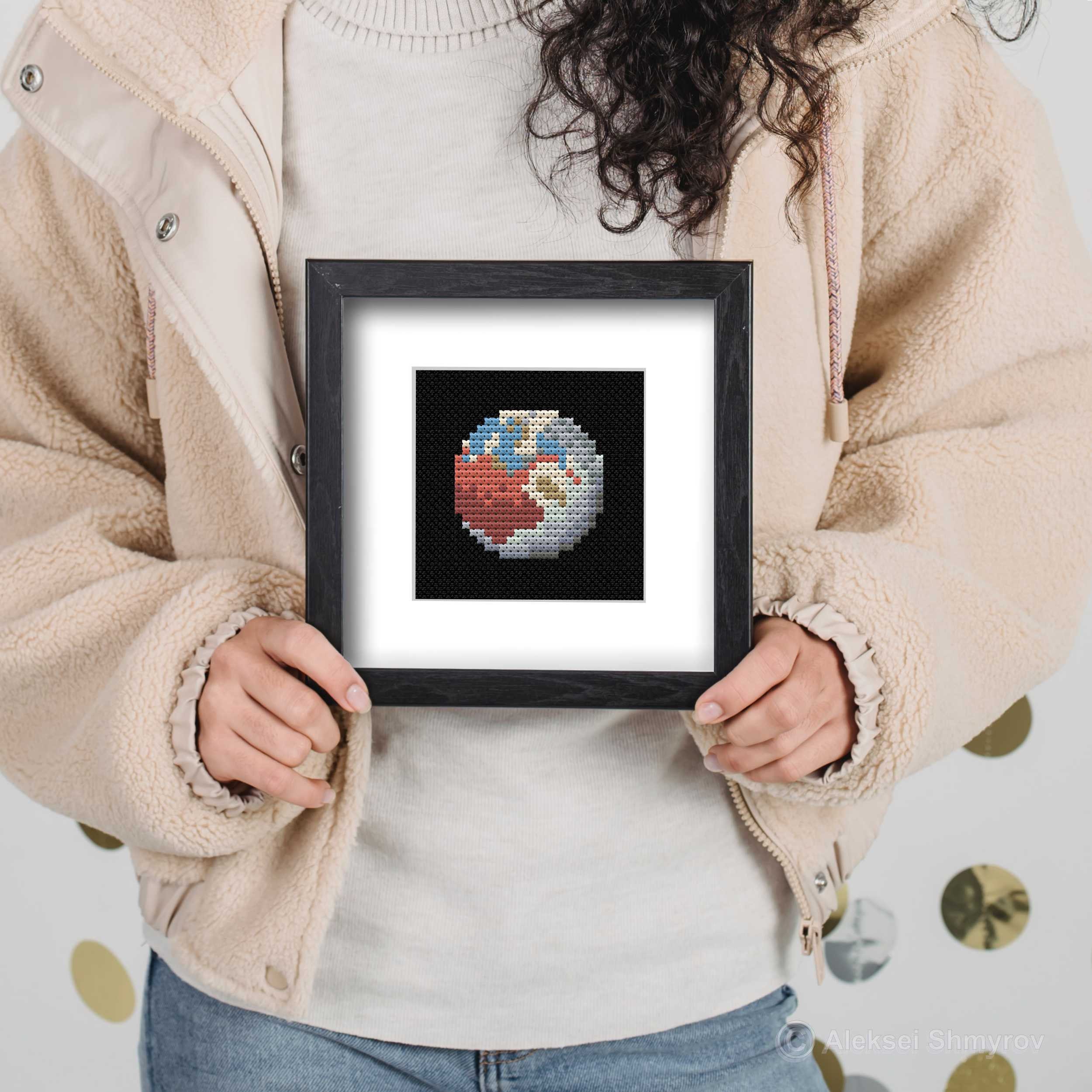 Mini Pluto Cross Stitch Pattern Solar System Cross Stitch - Etsy