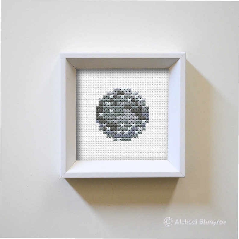 Mini Moon Cross Stitch Pattern Solar System Cross Stitch - Etsy