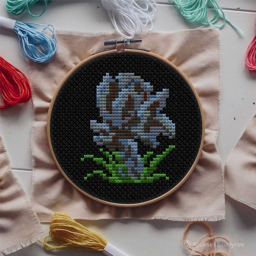 Mini Elfin Saddle Mushroom Cross Stitch Pattern, Forest Cross Stitch ...