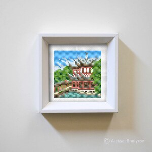 China Shanghai Travel Cross Stitch Pattern, Mini Cross Stitch Pattern ...
