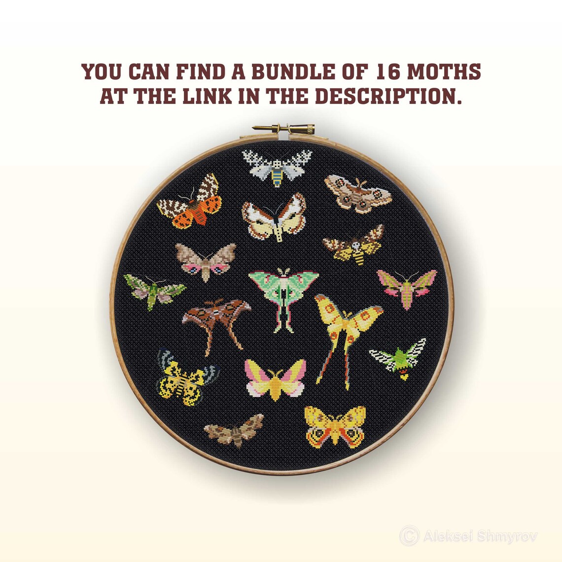 Oleander Hawk Moth Cross Stitch Pattern, Insects Cross Stitch, Easy ...