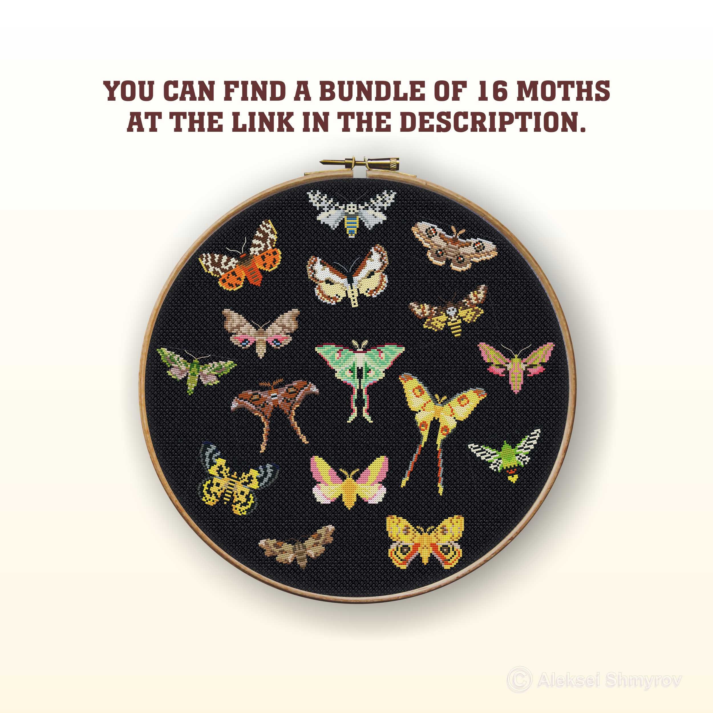 False Tiger Moth Cross Stitch Pattern, Insects Cross Stitch, Easy Cross ...