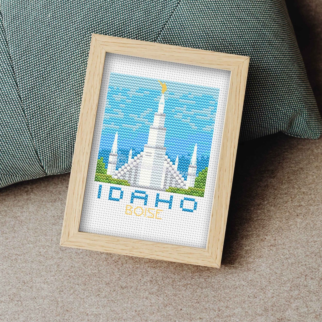 Idaho Boise City Cross Stitch Pattern, Mini Cross Stitch Pattern, Easy ...
