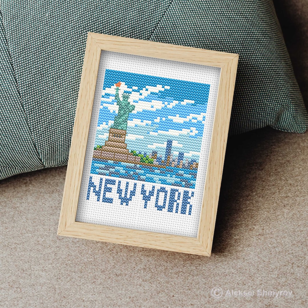 New York City Cross Stitch Pattern, Mini Cross Stitch Pattern, Easy ...