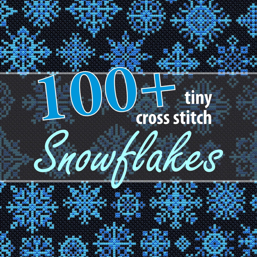 Snowflakes Cross Stitch Pattern, Mini Cross Stitch, Easy Cross Stitch ...