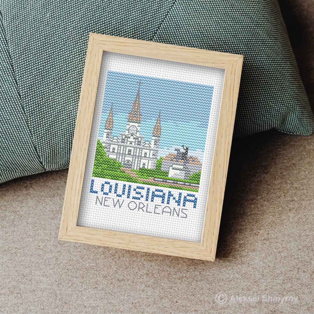 Louisiana New Orleans City Cross Stitch Pattern, Mini Cross Stitch ...