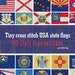 51 Tiny USA State Flags Cross Stitch Patterns, Mini Cross Stitch ...