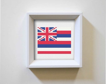 Ohio State Flag Cross Stitch Pattern, America Flag, Mini Cross Stitch ...