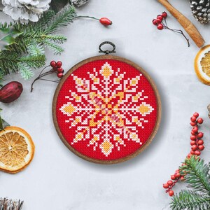 Snowflakes Cross Stitch Pattern, Mini Cross Stitch, Easy Cross Stitch ...