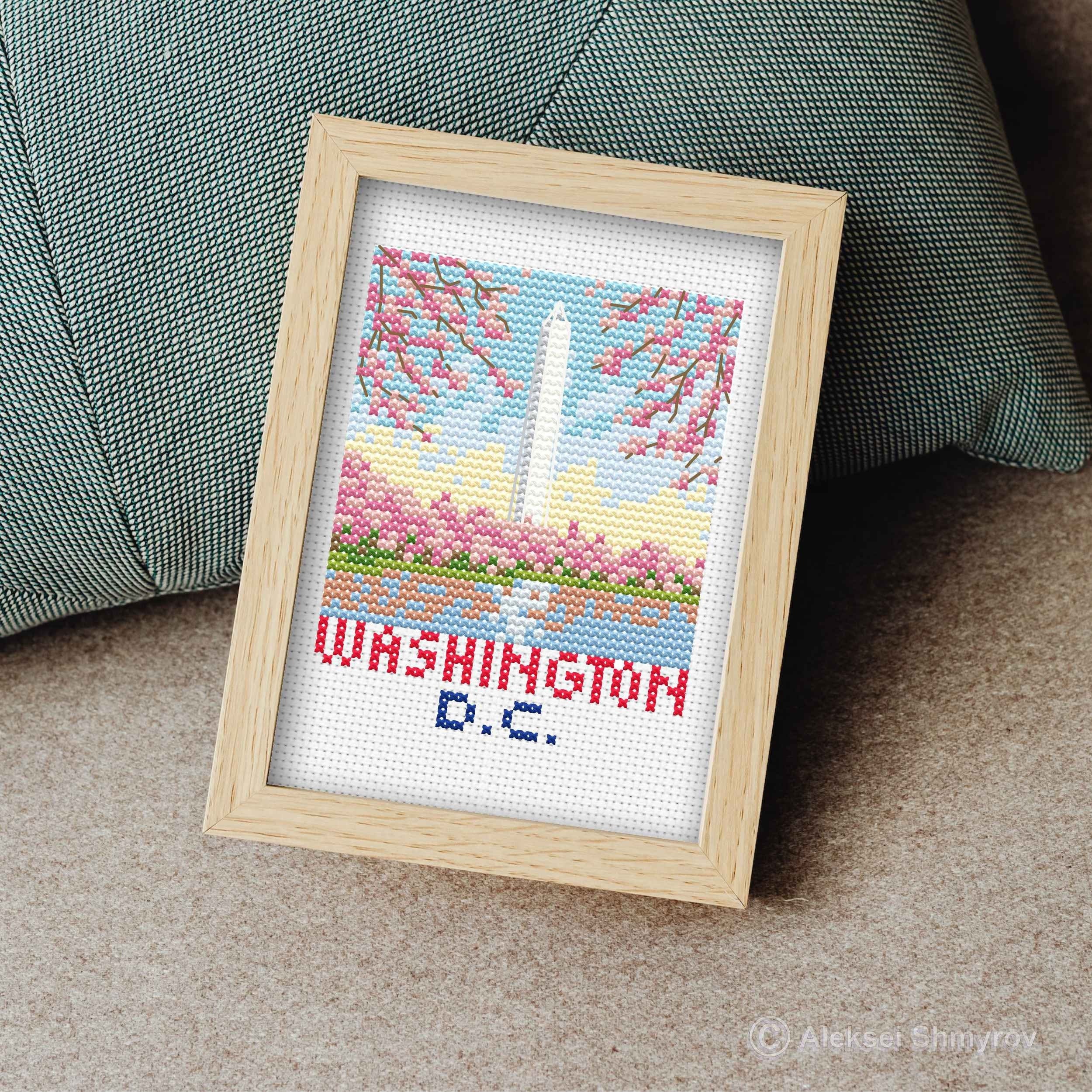 Washington DC City Cross Stitch Pattern Mini Cross Stitch - Etsy
