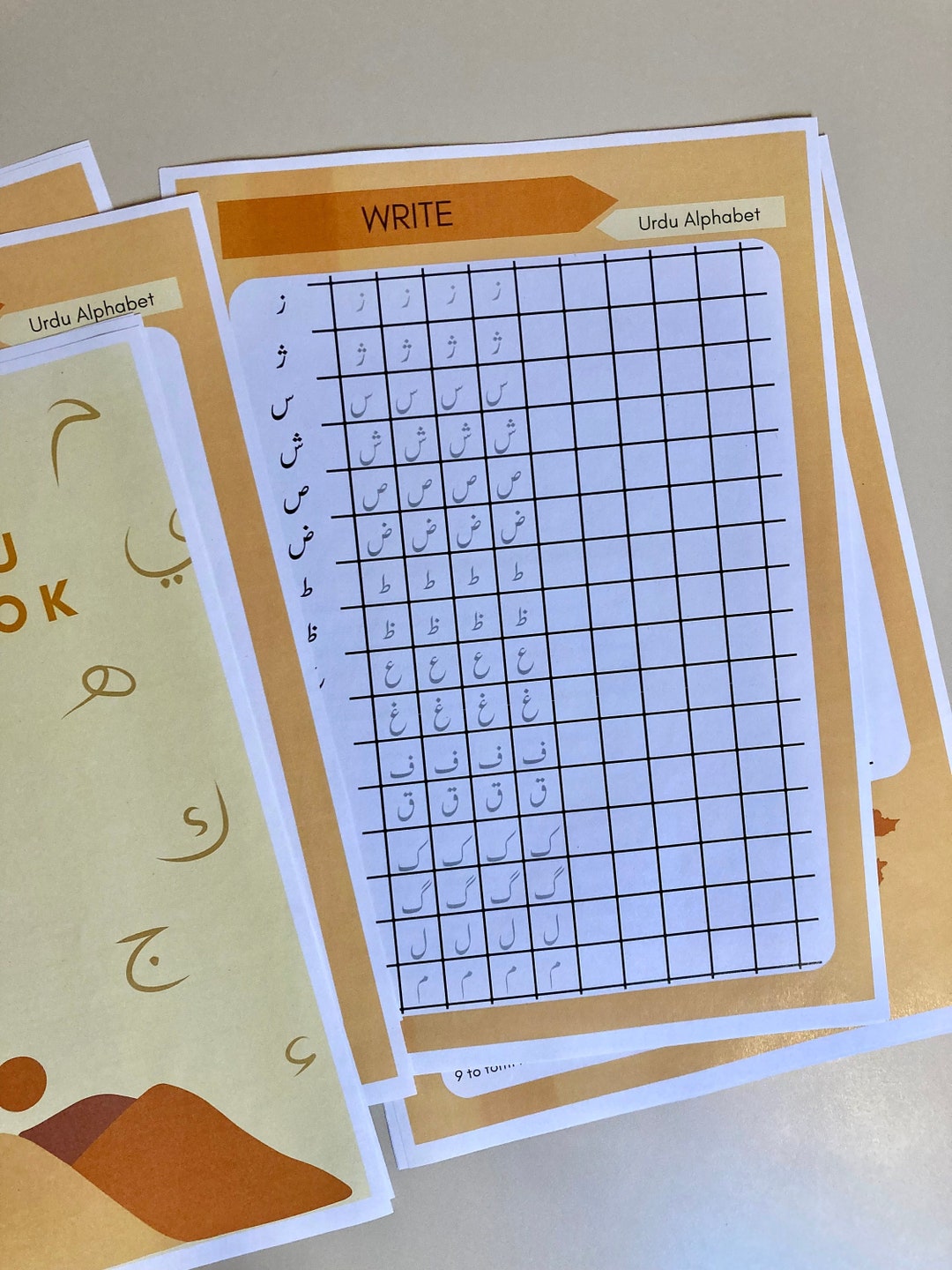 Learn Urdu - My Urdu Workbook Worksheet - Alphabet, Numbers, Time ...