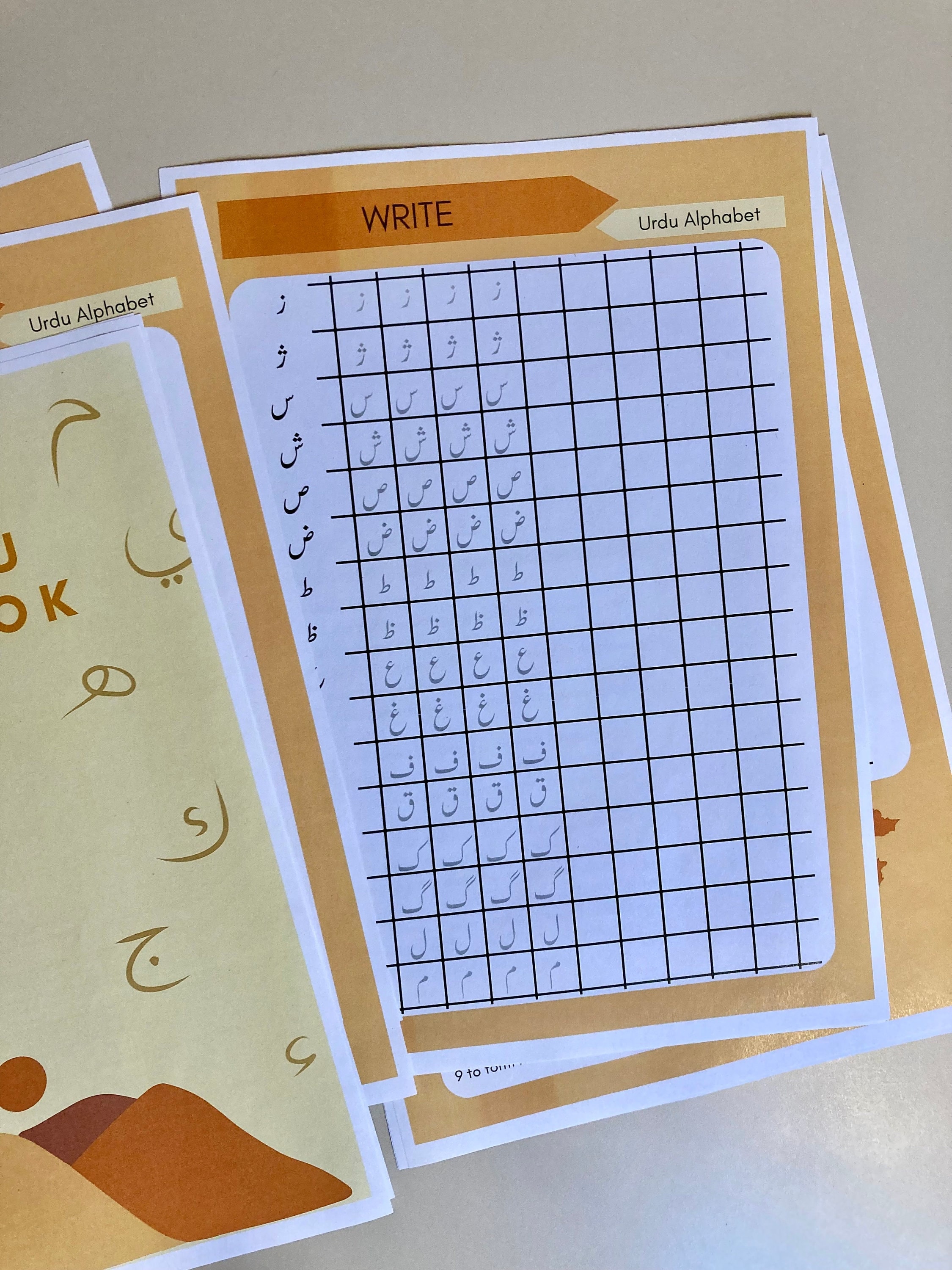 Learn Urdu - My Urdu Workbook Worksheet - Alphabet, Numbers, Time ...