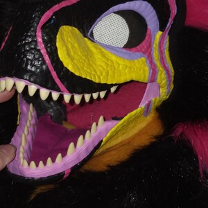 Fursuit Furry Dino Mask Raptor Velociraptor Head and Tail - Etsy