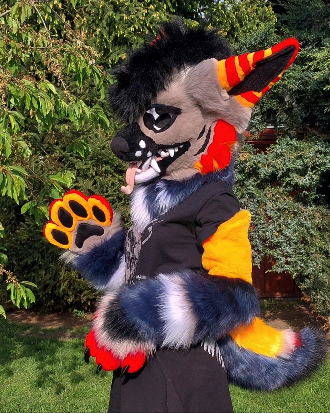 RESERVATION fursuit Furry Mini Partial Premade Head Paws Tail Sleeves Custom Costume Cosplay ...