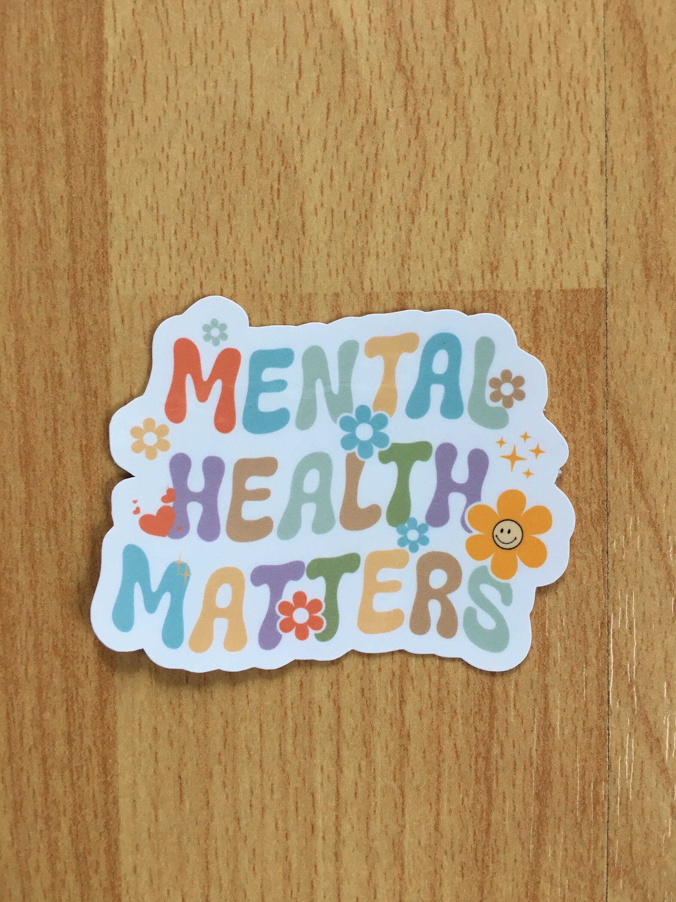 Mental Health Matters Sticker Mental Health Mental Health Sticker Self ...
