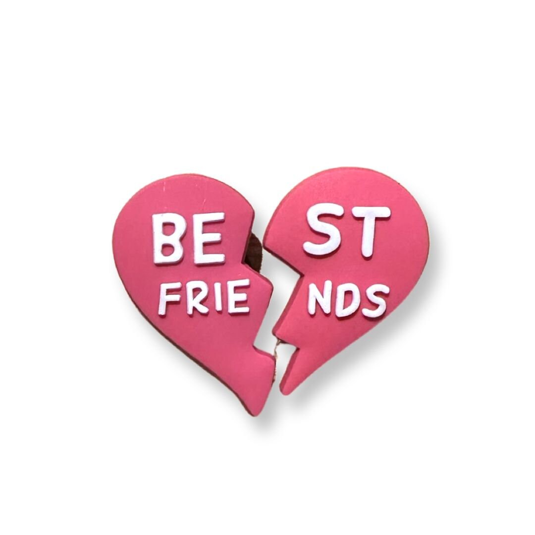 Pink Best Friends Croc Charms Decorative Shoe Charms for Crocs ...