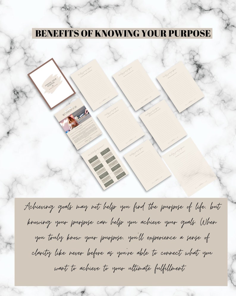 Workbook Finding My Purpose, Self Leadership Journal, Find Your Passion ...