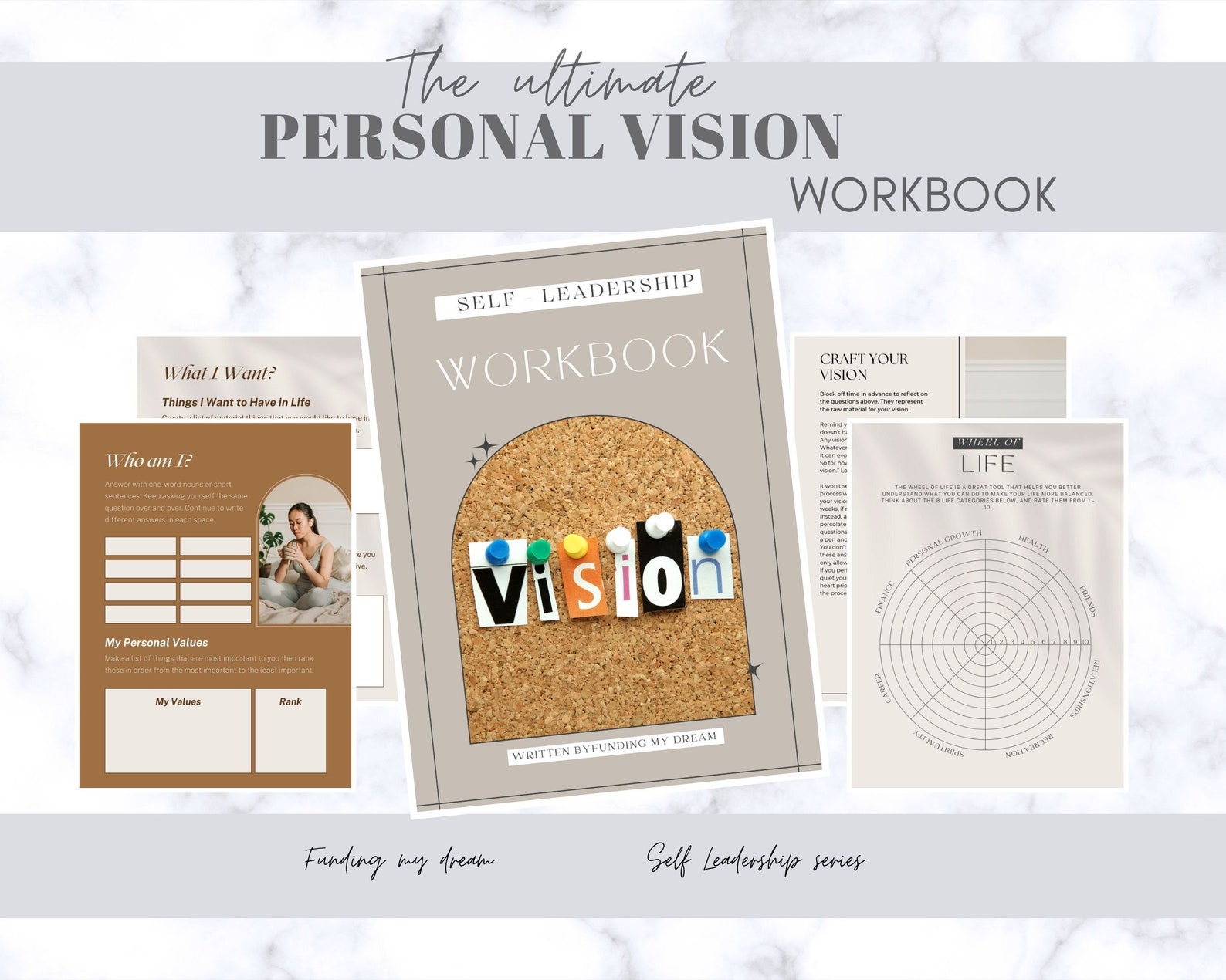 Personal Vision Workbook PDF, Self Discovery Journal, Life Goal ...