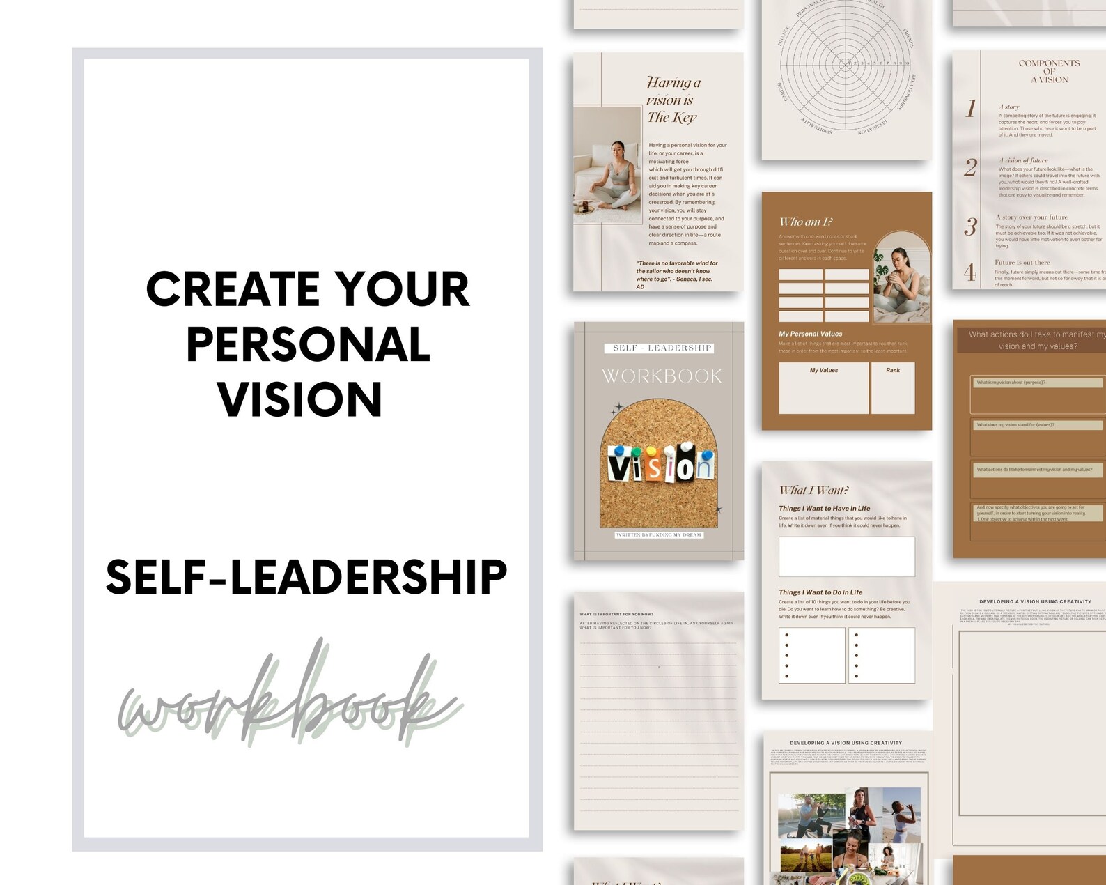Personal Vision Workbook PDF, Self Discovery Journal, Life Goal ...