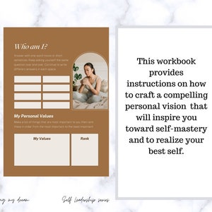 Workbook Personal Vision, Create a Vision With Self Discovery and Self ...