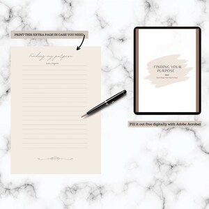 Workbook Finding My Purpose, Self Leadership Journal, Find Your Passion ...