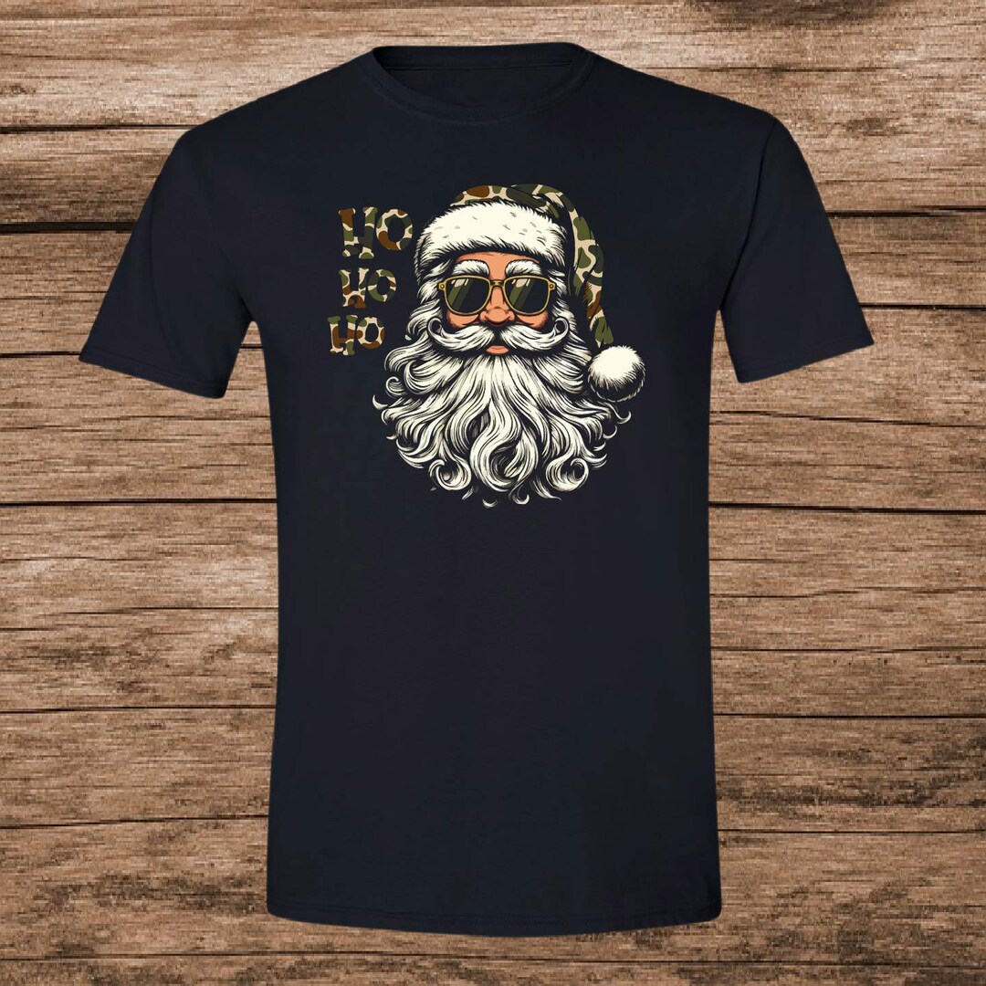 Camo/ Santa / Christmas/ 2 Files for Light and Dark Colors / PNG/ DTF ...