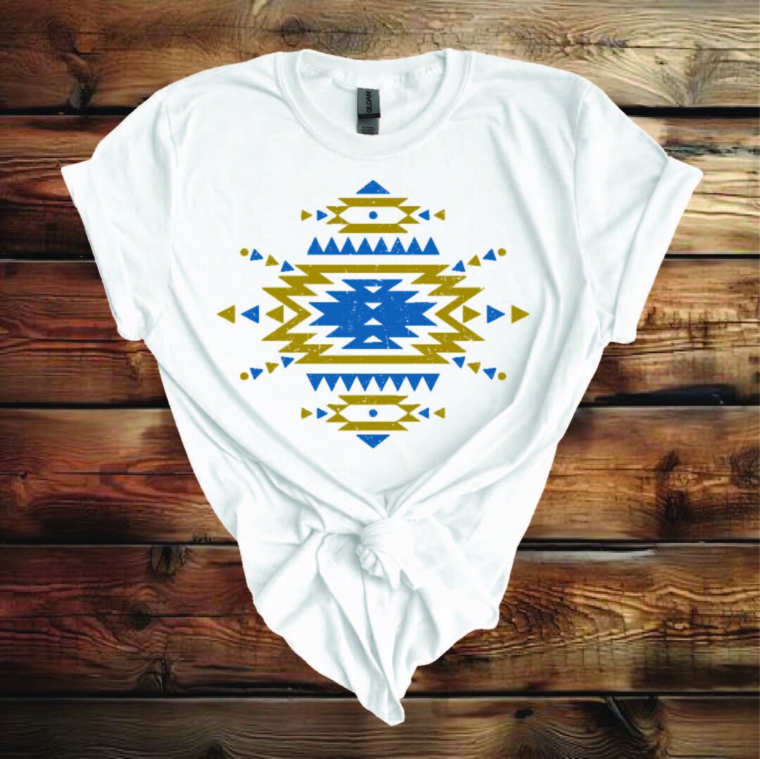 5 Files/ Aztec/ Western/ Tribal/ Distressed/ PNG/ Prints Great With DTF ...